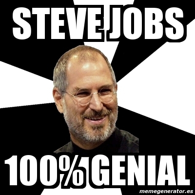 Meme Steve Jobs - steve jobs 100% genial - 1892575