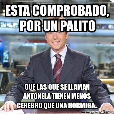 Meme Matias Prats - Esta comprobado, Por un palito que las que se ...