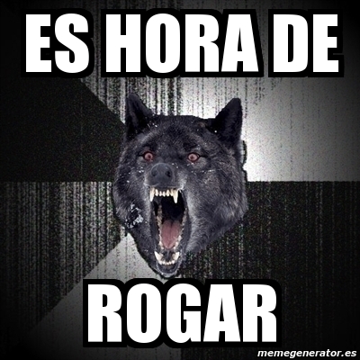 Meme Insanity Wolf - Es HORA DE ROGAR - 1917073