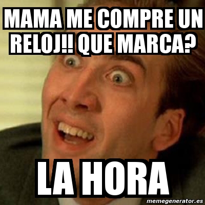 Vendo Reloj Memes