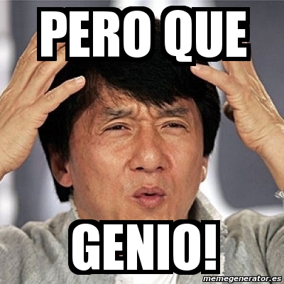 Meme Jackie Chan - pero que genio! - 10797384