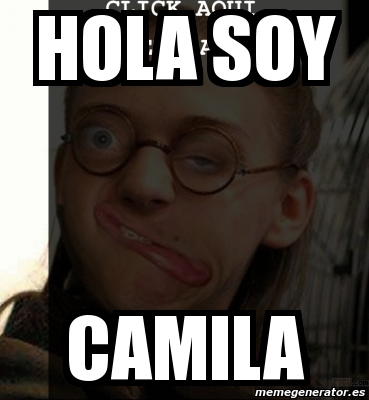 Meme Personalizado - hola soy camila - 10844063