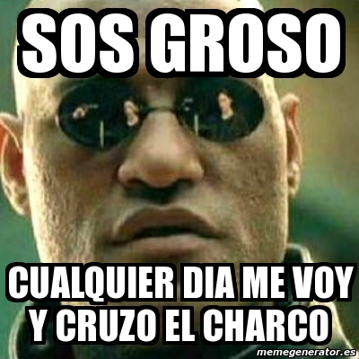 Meme What If I Told You - sos groso cualquier dia me voy y cruzo el ...