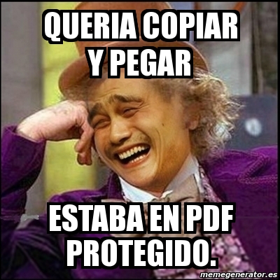 Meme Yao Wonka - queria copiar y pegar estaba en pdf protegido. - 11395606