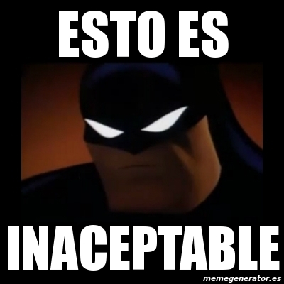 Meme Disapproving Batman - Esto es inaceptable - 12191800