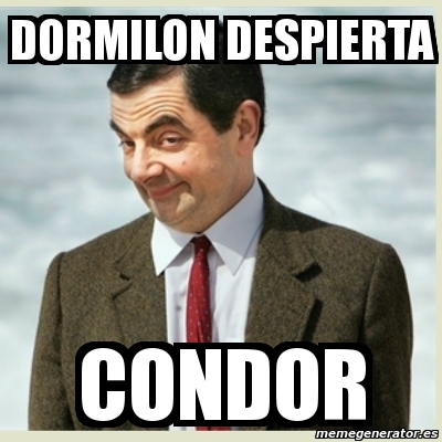 Meme Mr Bean - dormilon despierta condor - 12207220