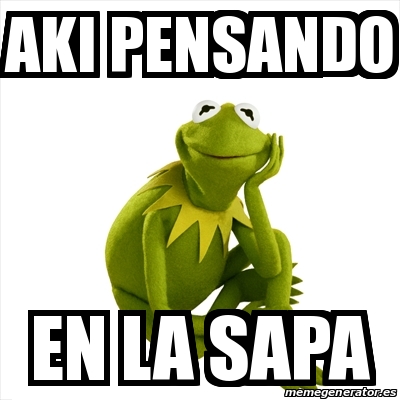 Meme Kermit the frog - aki pensando en la sapa - 12765070