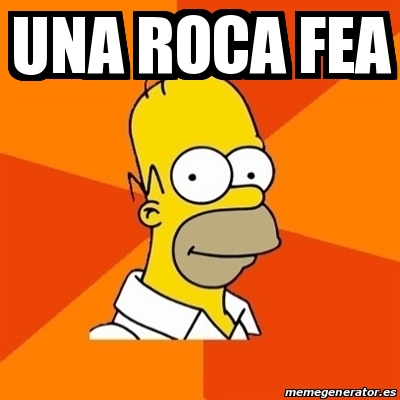 Meme Homer - una roca fea - 13106668