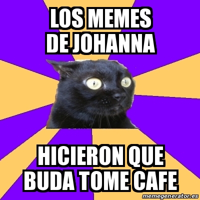 Meme Anxiety Cat - los memes de johanna hicieron que buda tome cafe ...