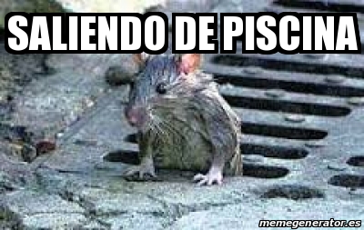 Meme Personalizado - saliendo de piscina - 13579781