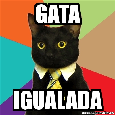 Meme Business Cat - gata igualada - 13724952