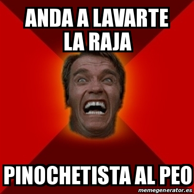 Meme Arnold - anda a lavarte la raja pinochetista al peo - 13912035
