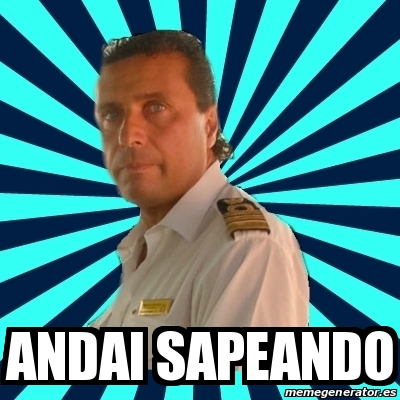 Meme Francesco Schettino - andai sapeando - 14308120