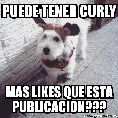 Meme Personalizado - puede tener curly mas likes que esta publicacion ...