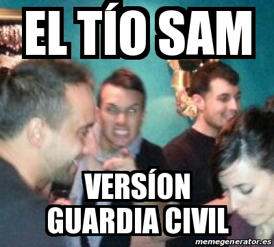 Meme Personalizado - El TÃ­o sam VERSÃ ON GUARDIA civil - 14482641