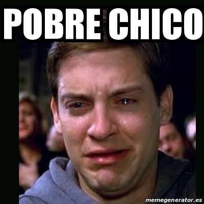 Meme crying peter parker - pobre chico - 14526921