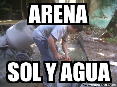 Meme Personalizado - arena sol y agua - 14566141