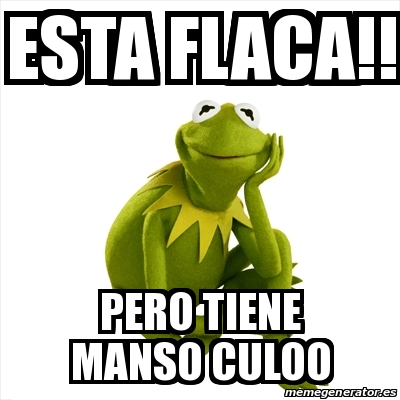 Meme Kermit the frog - esta flaca!! pero tiene manso culoo - 14614292
