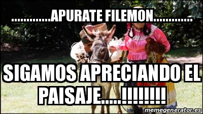 Meme Personalizado - .............apurate filemon............. sigamos ...