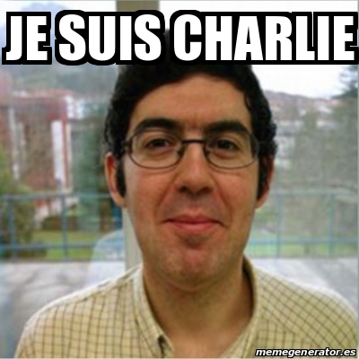 Meme Personalizado - je suis charlie - 14762987