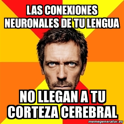 Meme House LAS CONEXIONES NEURONALES DE TU LENGUA NO LLEGAN A TU Meme House LAS CONEXIONES NEURONALES DE TU LENGUA NO LLEGAN A TU