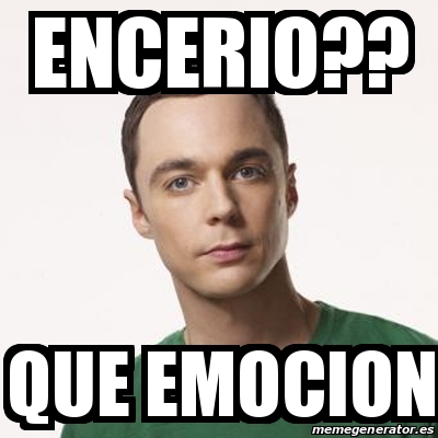 Meme Sheldon Cooper - encerio?? que emocion - 14924057