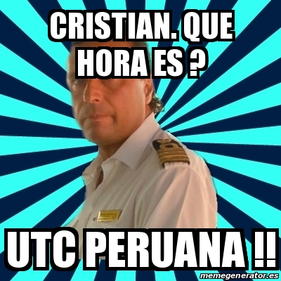 Meme Francesco Schettino - Cristian. que hora es ? UTC Peruana ...