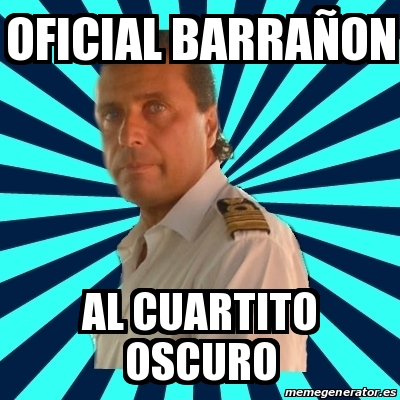 Meme Francesco Schettino - oficial barraÃ±on al cuartito oscuro - 14958155