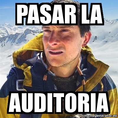 Meme Bear Grylls - pasar la auditoria - 15177947