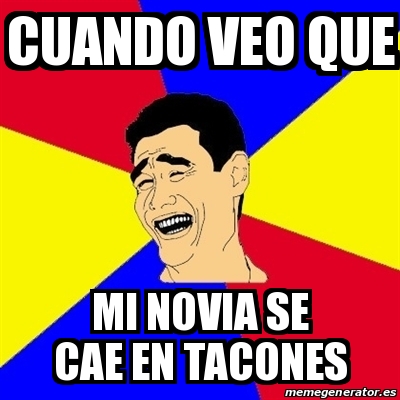 Meme Yao Ming - CUANDO VEO QUE MI NOVIA SE CAE EN TACONES - 15873822
