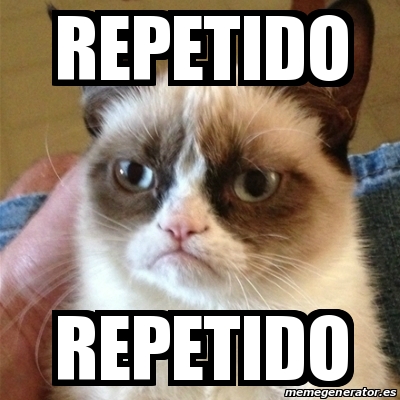 Meme Grumpy Cat - repetido repetido - 15982844