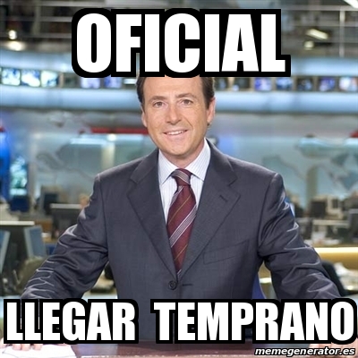 Meme Matias Prats - oficial llegar temprano - 15991833