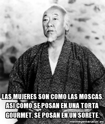 Meme Personalizado - las mujeres son como las moscas, asi como se posan ...