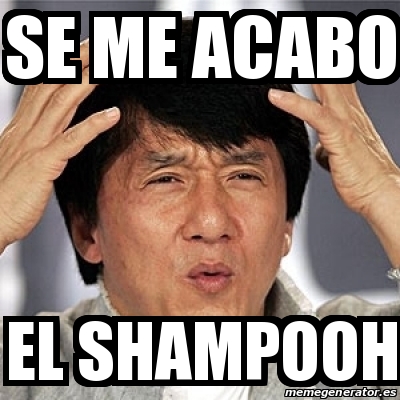 Meme Jackie Chan - se me acabo el shampooh - 16198186