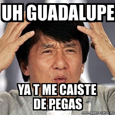 Meme Jackie Chan - uh guadalupe ya t me caiste de pegas - 16234740