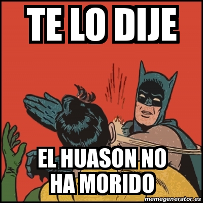 Meme Batman slaps Robin - te lo dije el huason no ha morido - 16350080