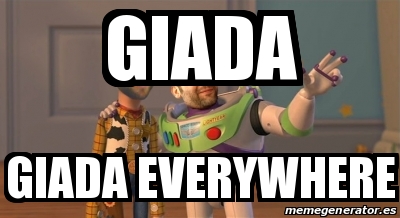 Meme Personalizado - giada giada everywhere - 16412449