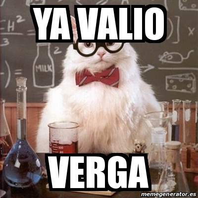 Meme Chemistry Cat - ya valio verga - 16421828