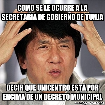 Meme Jackie Chan - como se le ocurre a la secretaria de gobierno de ...