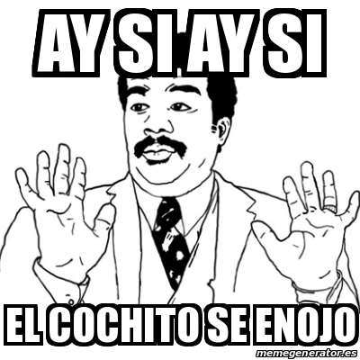 Meme Ay Si - ay si ay si el cochito se enojo - 16517338