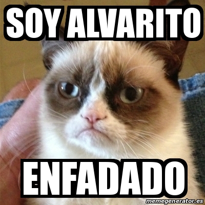 Meme Grumpy Cat - soy alvarito enfadado - 16560536