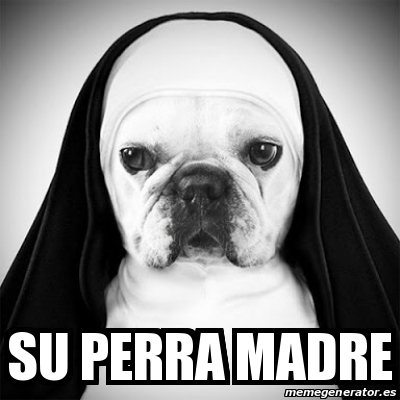 Meme Personalizado - Su perra madre - 16576551