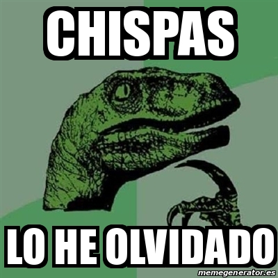 Meme Filosoraptor - chispas lo he olvidado - 16600486