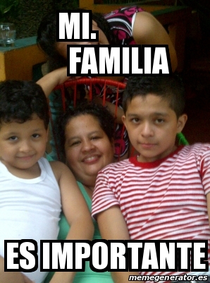 Meme Personalizado - mi. familia es importante - 16696811