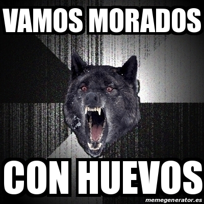 Meme Insanity Wolf - vamos morados con huevos - 16696815