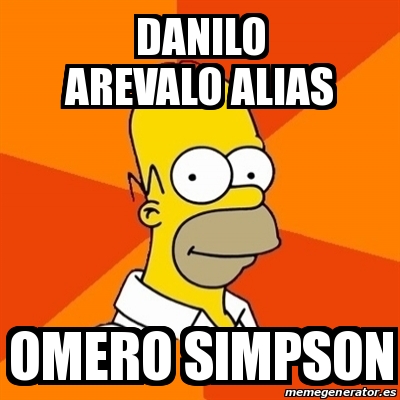 Meme Homer - danilo arevalo alias omero simpson - 16699150