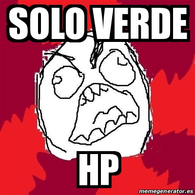 Meme Rage FU - solo verde hp - 16771505