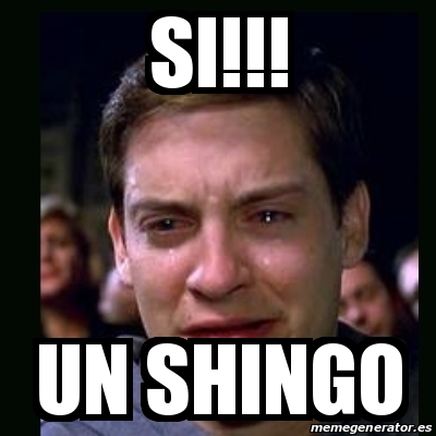 Meme crying peter parker - Si!!! un shingo - 16789017
