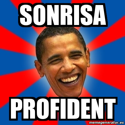 Meme Obama - sonrisa profident - 16820725