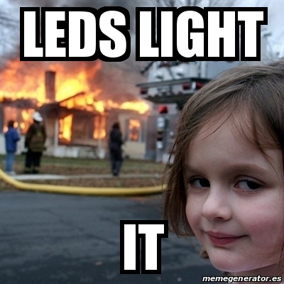 Meme Disaster Girl - leds light It - 16827413
